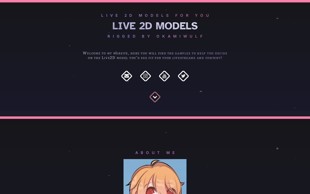 OkamiWulf's Live2D Website